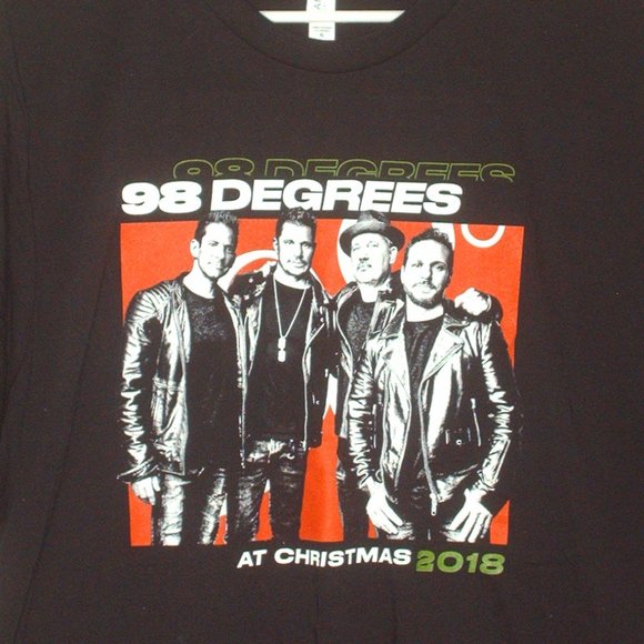 98 Degrees | Shirts | 98 At Christmas 28 Tour Doublesided Tshirt Xl ...